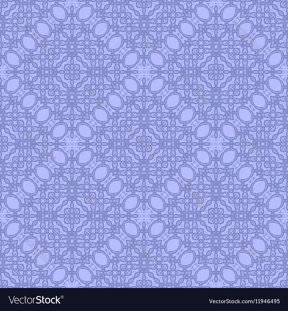 Blue ornamental seamless line pattern Royalty Free Vector