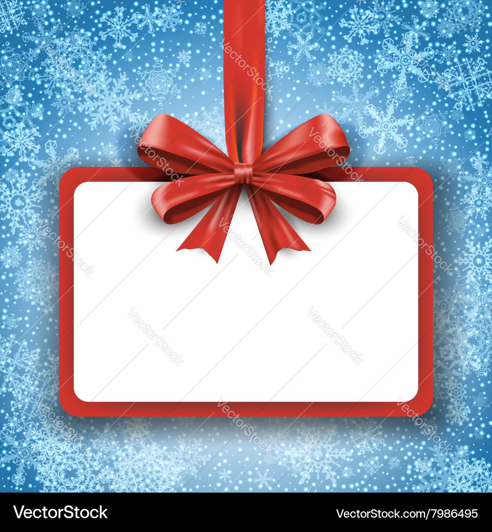 Christmas paper red card Royalty Free Vector Image
