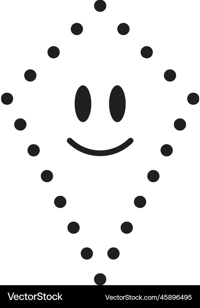Dotted kite shape for tracing lines preschool Vector Image