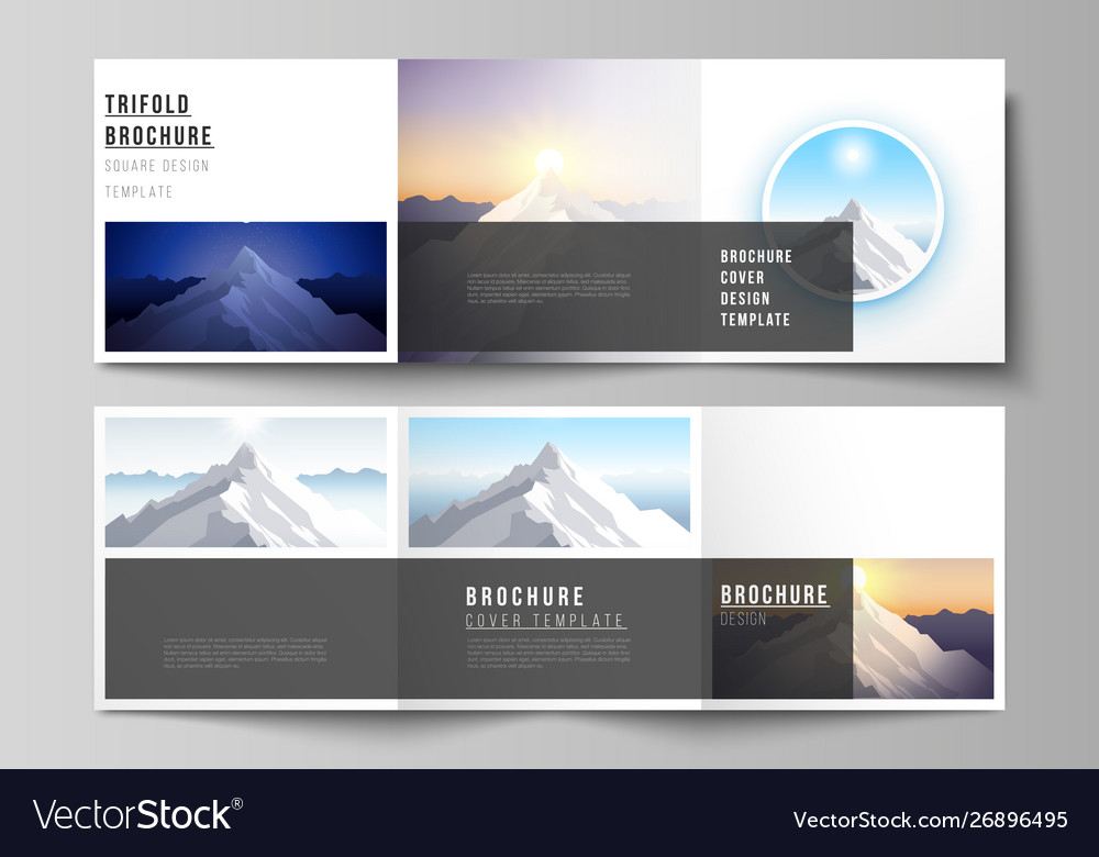 Minimal editable layout square format Royalty Free Vector
