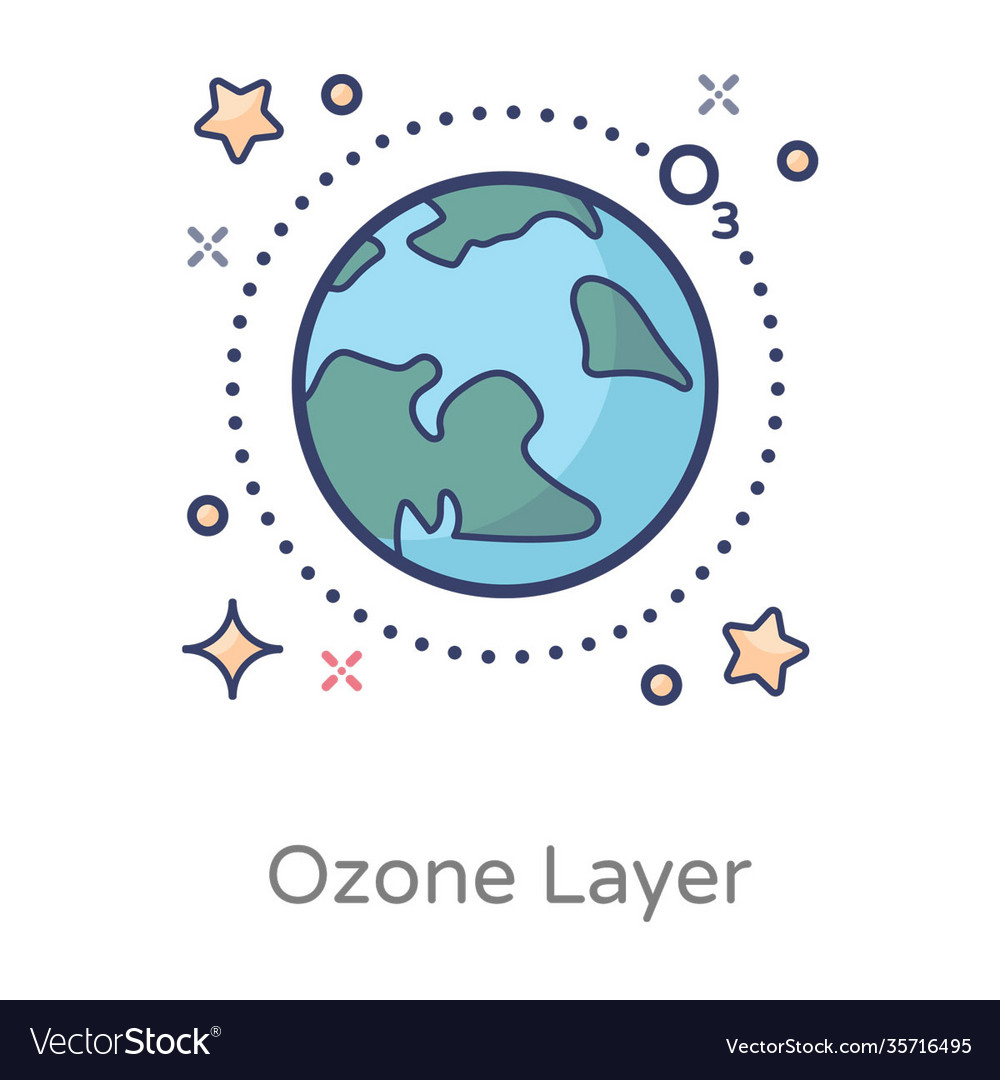Ozone layer Royalty Free Vector Image - VectorStock