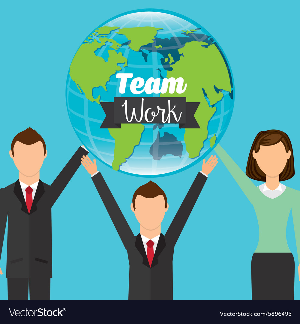 Team work Royalty Free Vector Image - VectorStock