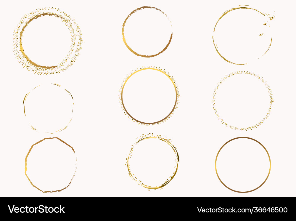 Abstract golden shapes sparkles Royalty Free Vector Image