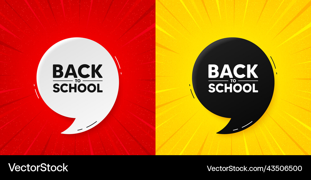 Back to school tag education offer flash offer Vector Image