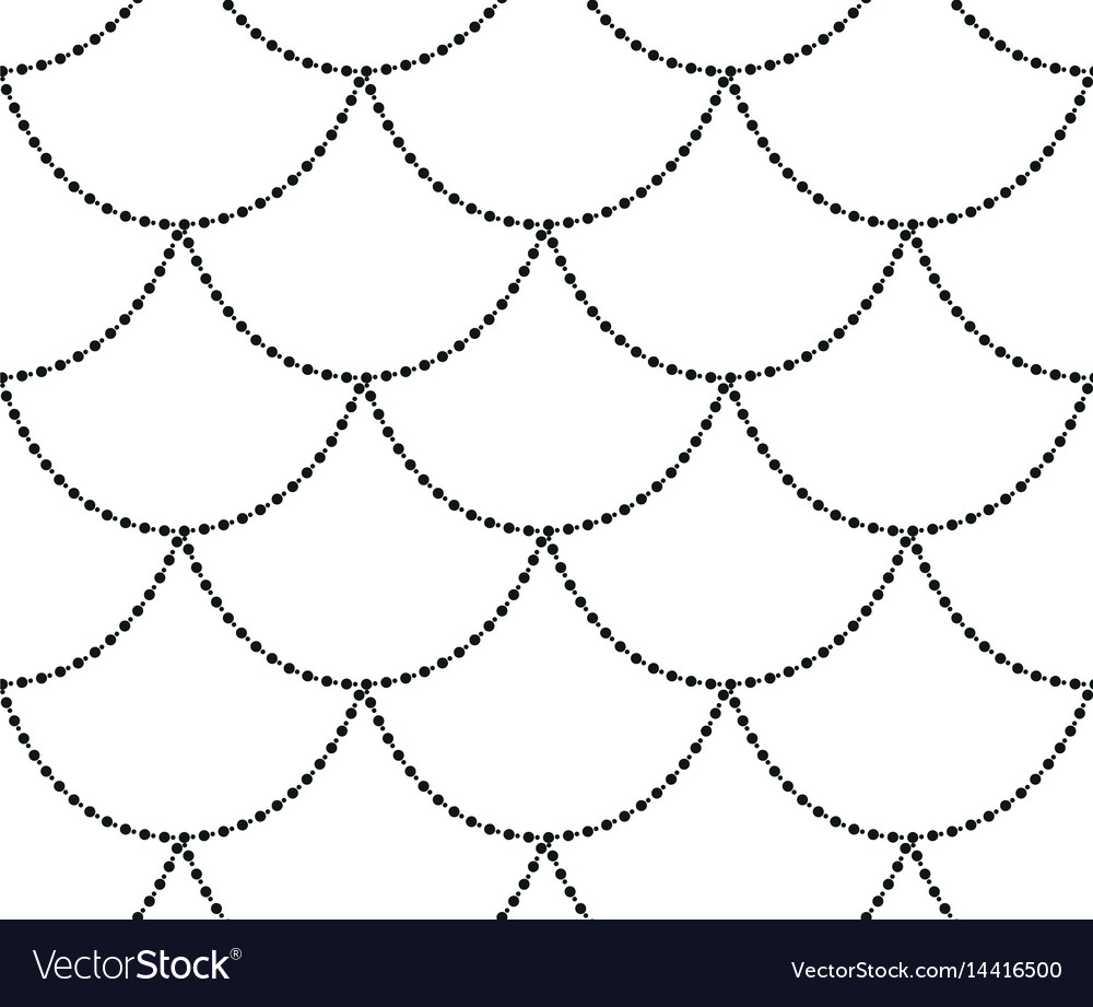 Black decorative seamless pattern Royalty Free Vector Image