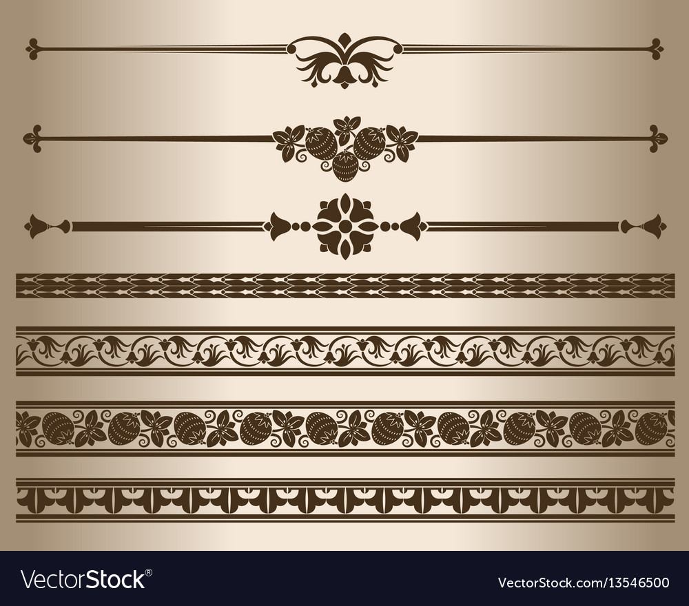 Decorative elements Royalty Free Vector Image - VectorStock