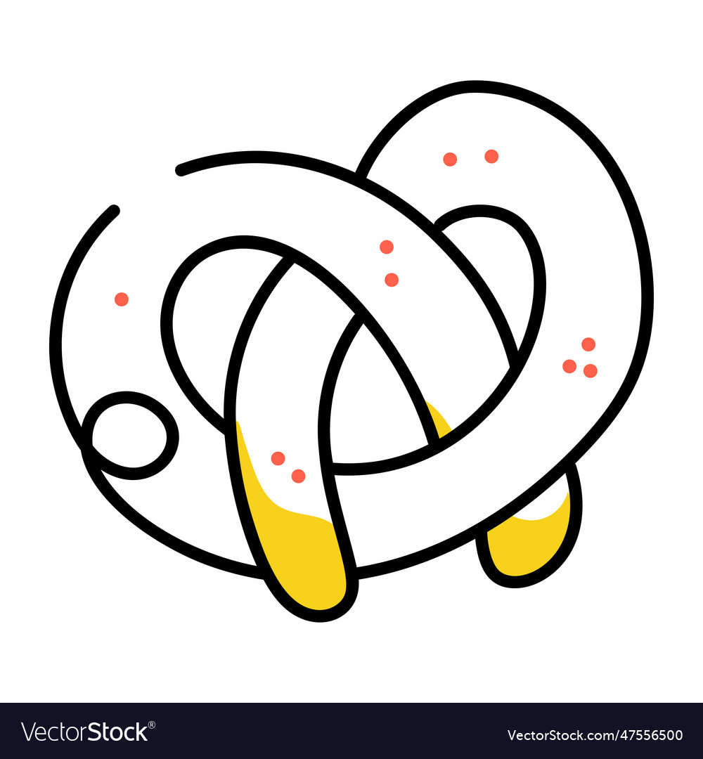 Pretzel Royalty Free Vector Image - VectorStock