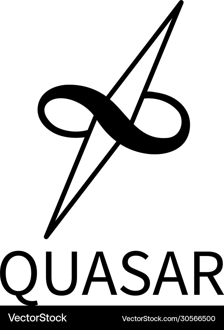 Quasar icon on white background trendy filled Vector Image