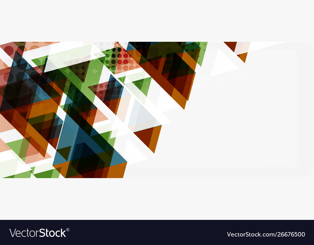 Triangle geometric abstract composition Royalty Free Vector