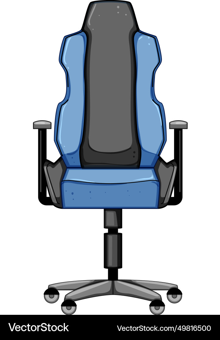 Video game chair cartoon Royalty Free Vector Image