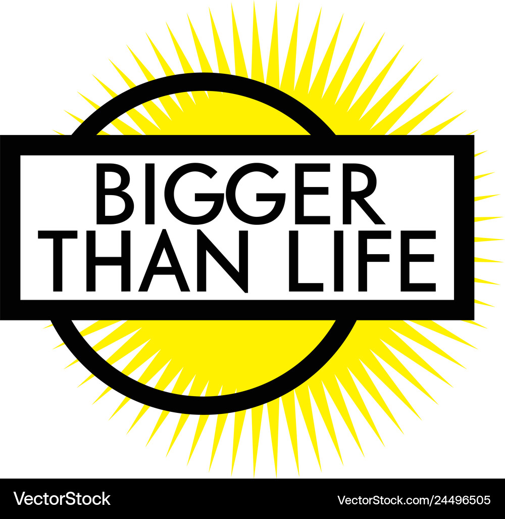 Print bigger than life stamp on white Royalty Free Vector