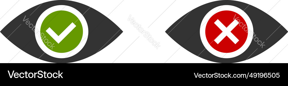 Show password icon eye symbol vision hide from Vector Image