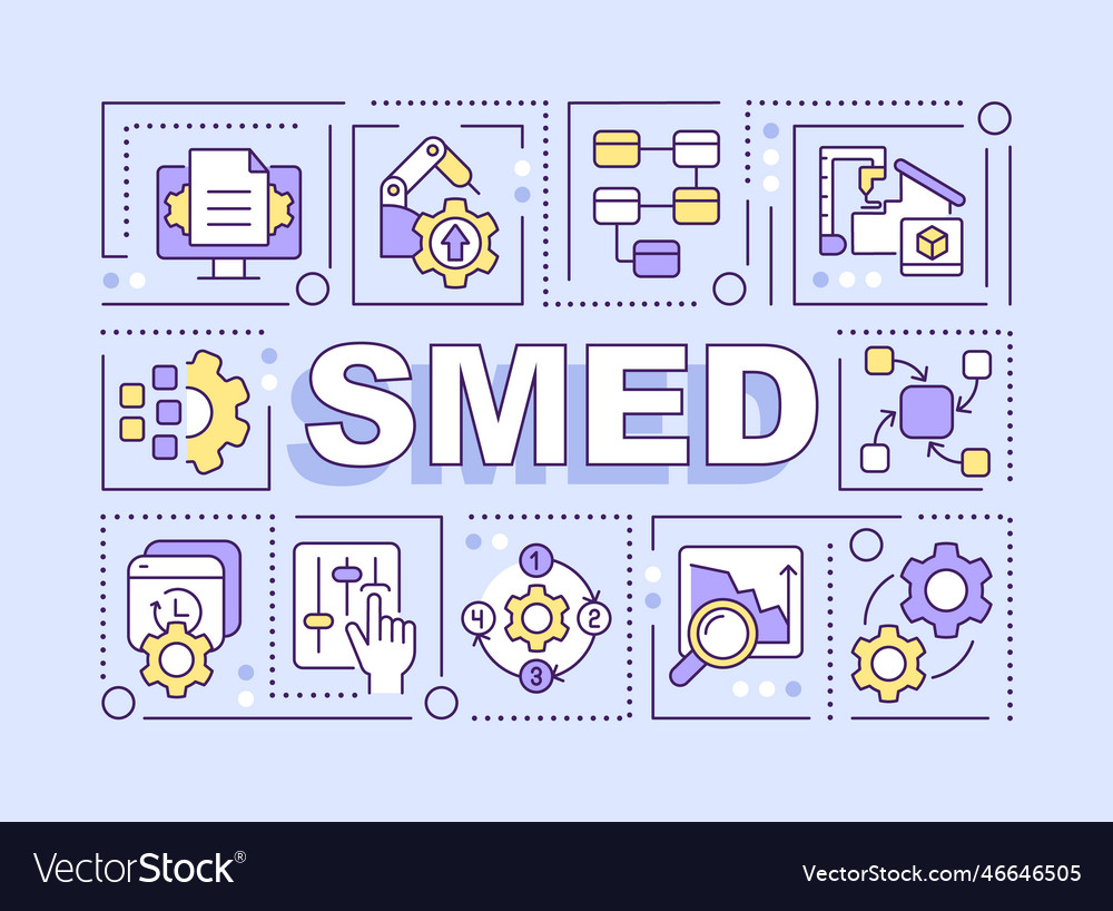 Smed word concepts blue banner Royalty Free Vector Image Smed word concepts blue banner Royalty Free Vector Image