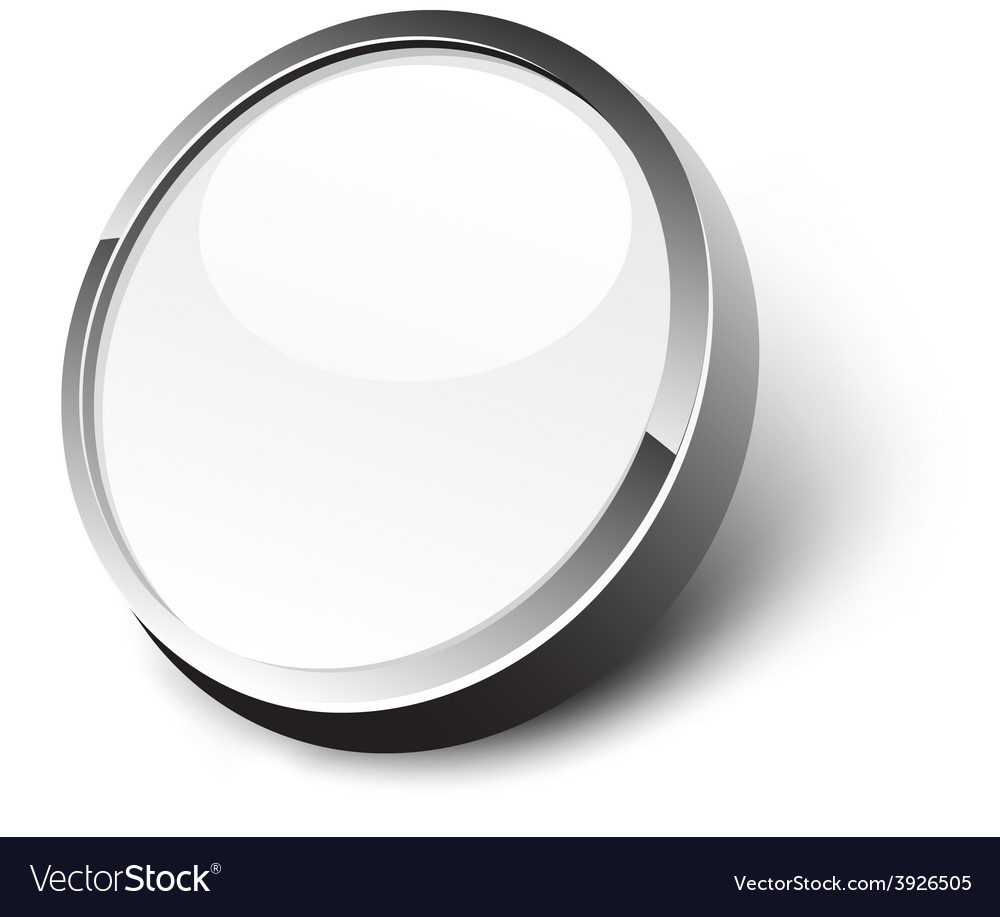 White button Royalty Free Vector Image - VectorStock