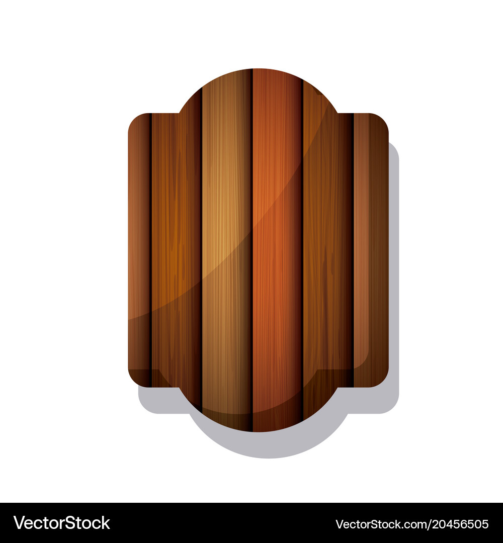 Wood and striped brown frame design Royalty Free Vector