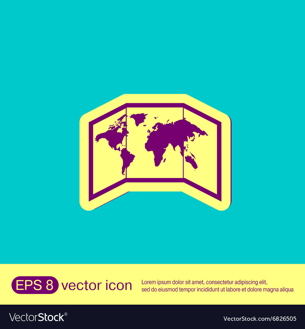 World map-countries Royalty Free Vector Image - VectorStock