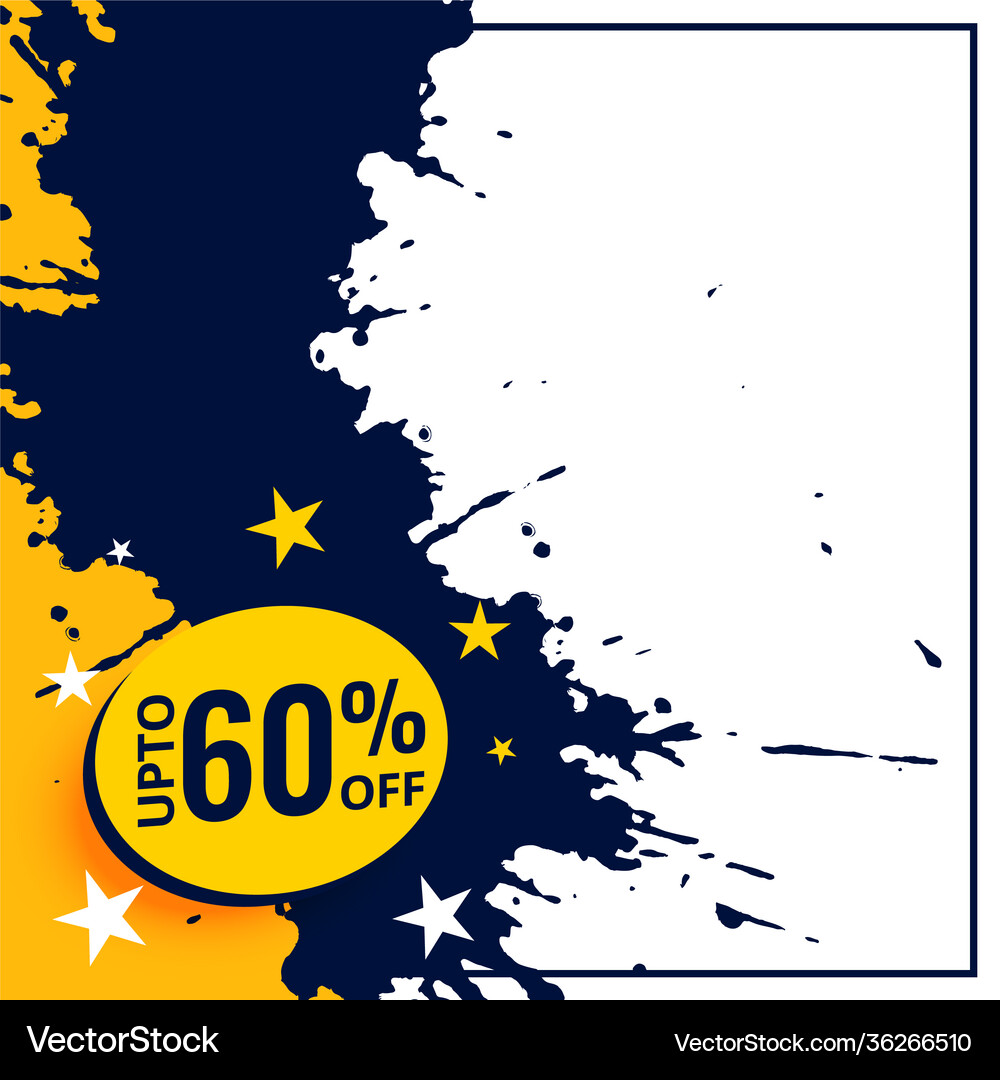 Abstract discount sale banner template design Vector Image