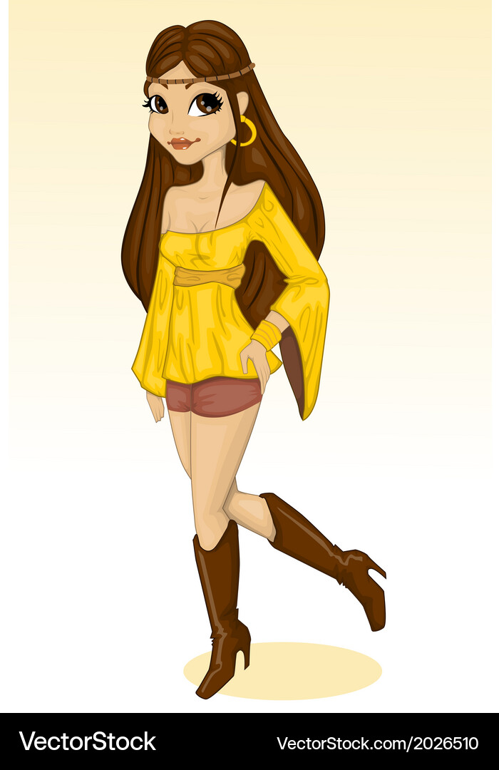 Cartoon girl Royalty Free Vector Image - VectorStock