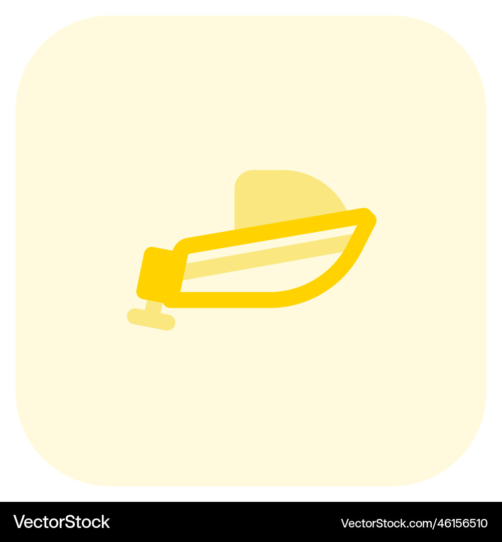 High speed boat with outboard motor Royalty Free Vector