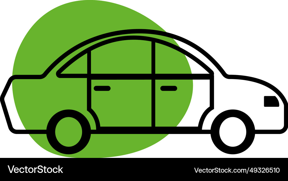 Side view of a car icon Royalty Free Vector Image