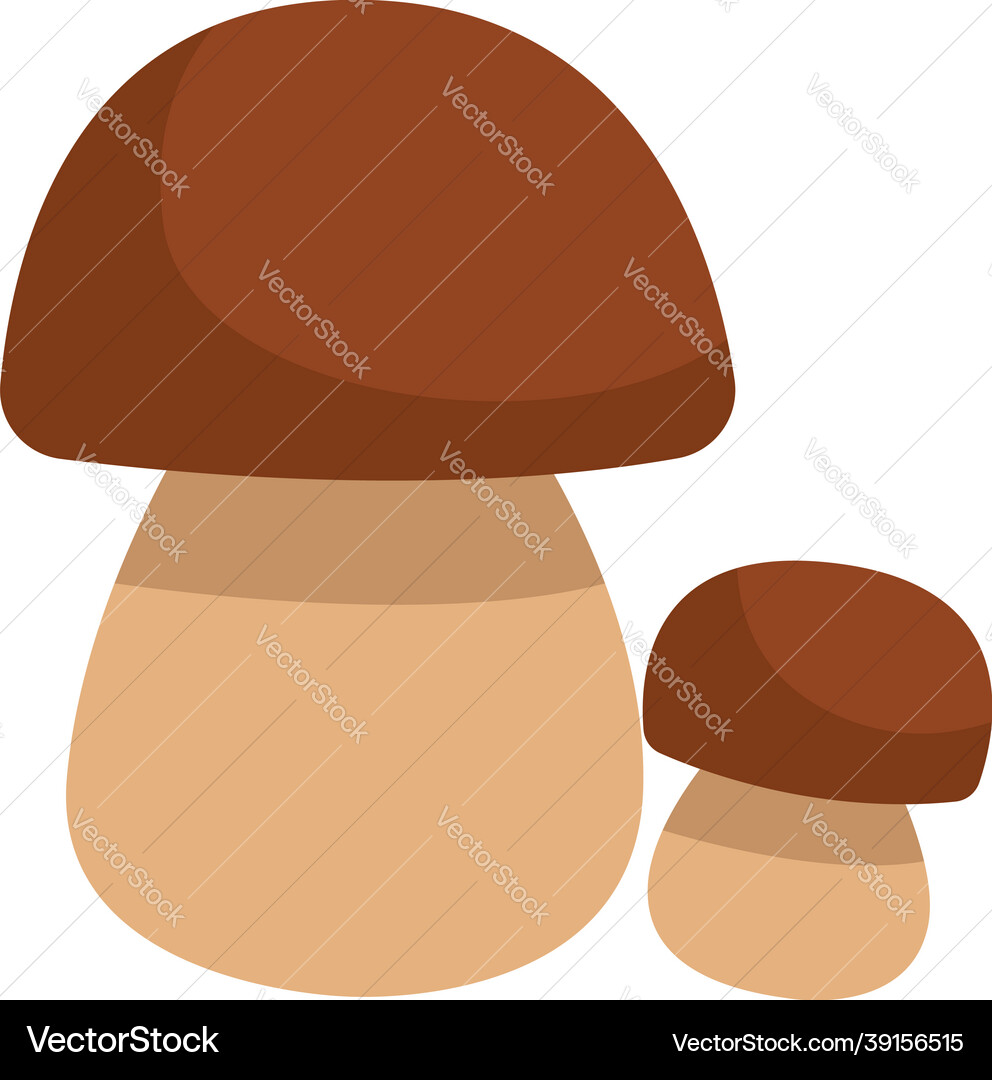 Brown penny bun icon on white background Vector Image