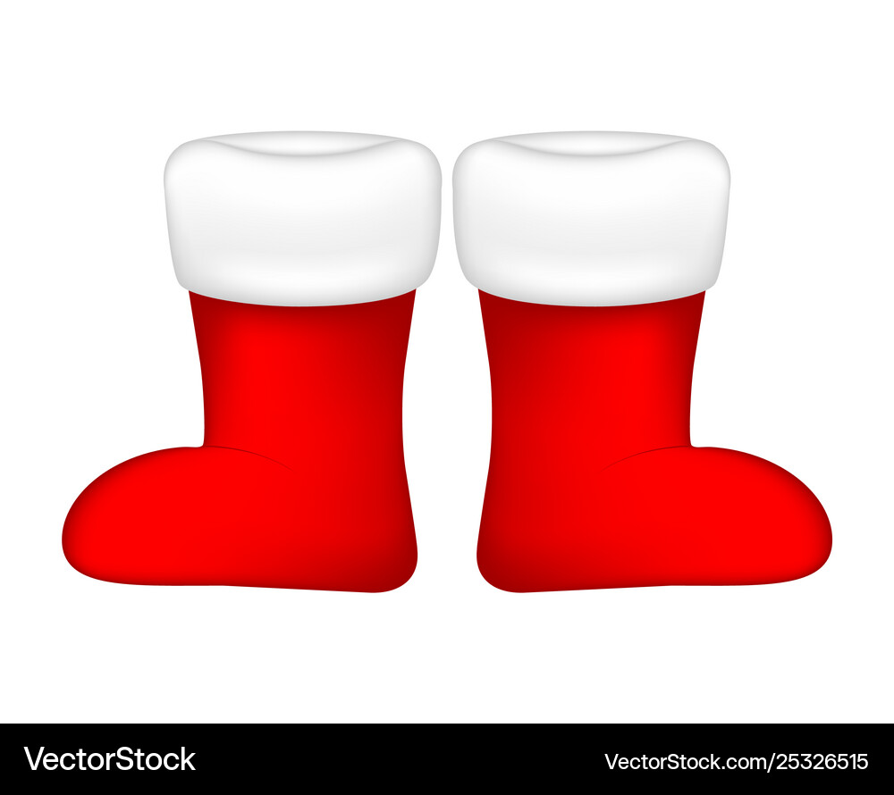 Christmas sock santa boot icon symbol design Vector Image