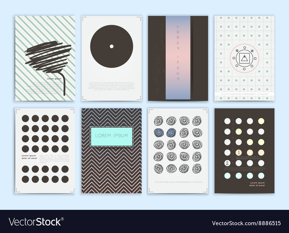 Collection templates Royalty Free Vector Image