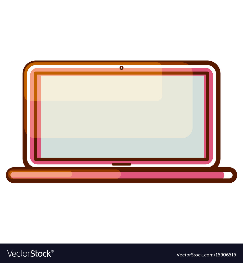 Laptop computer gradient icon Royalty Free Vector Image