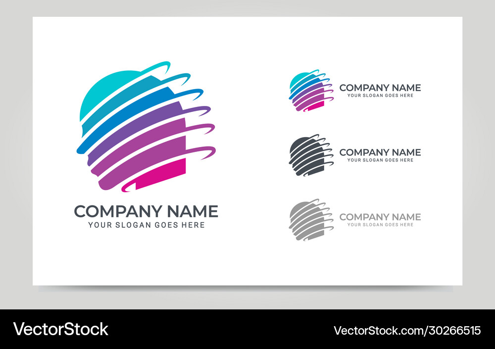 People abstract head logomodern human face Vector Image