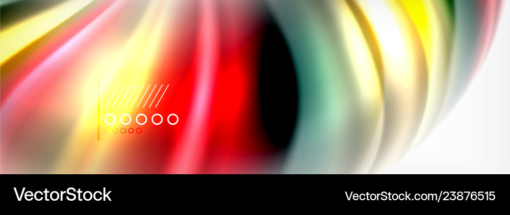 Smooth liquid blur wave background color flow Vector Image