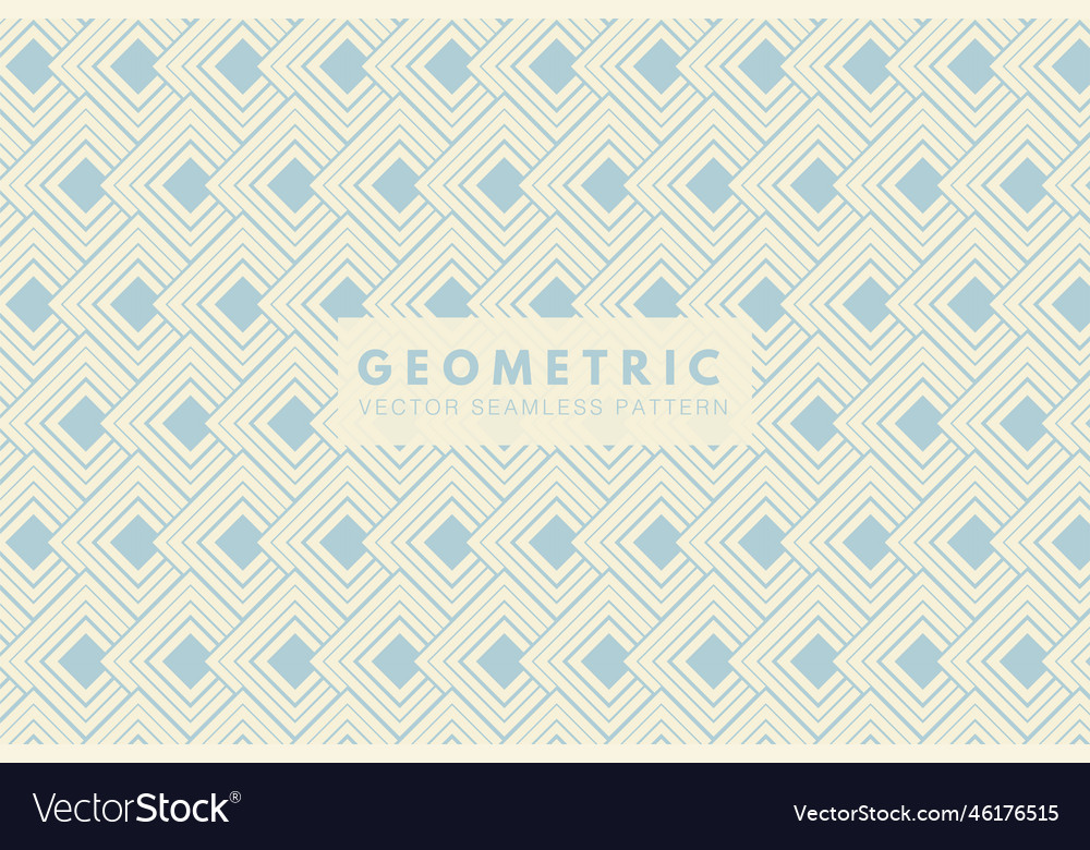 Soft blue geometric squares subtle shapes pattern Vector Image