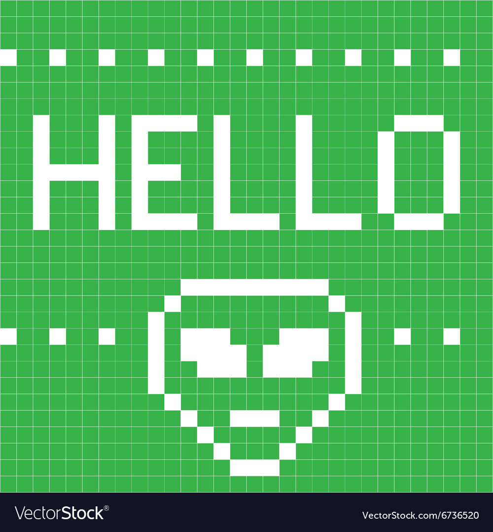 Hello pattern Royalty Free Vector Image - VectorStock