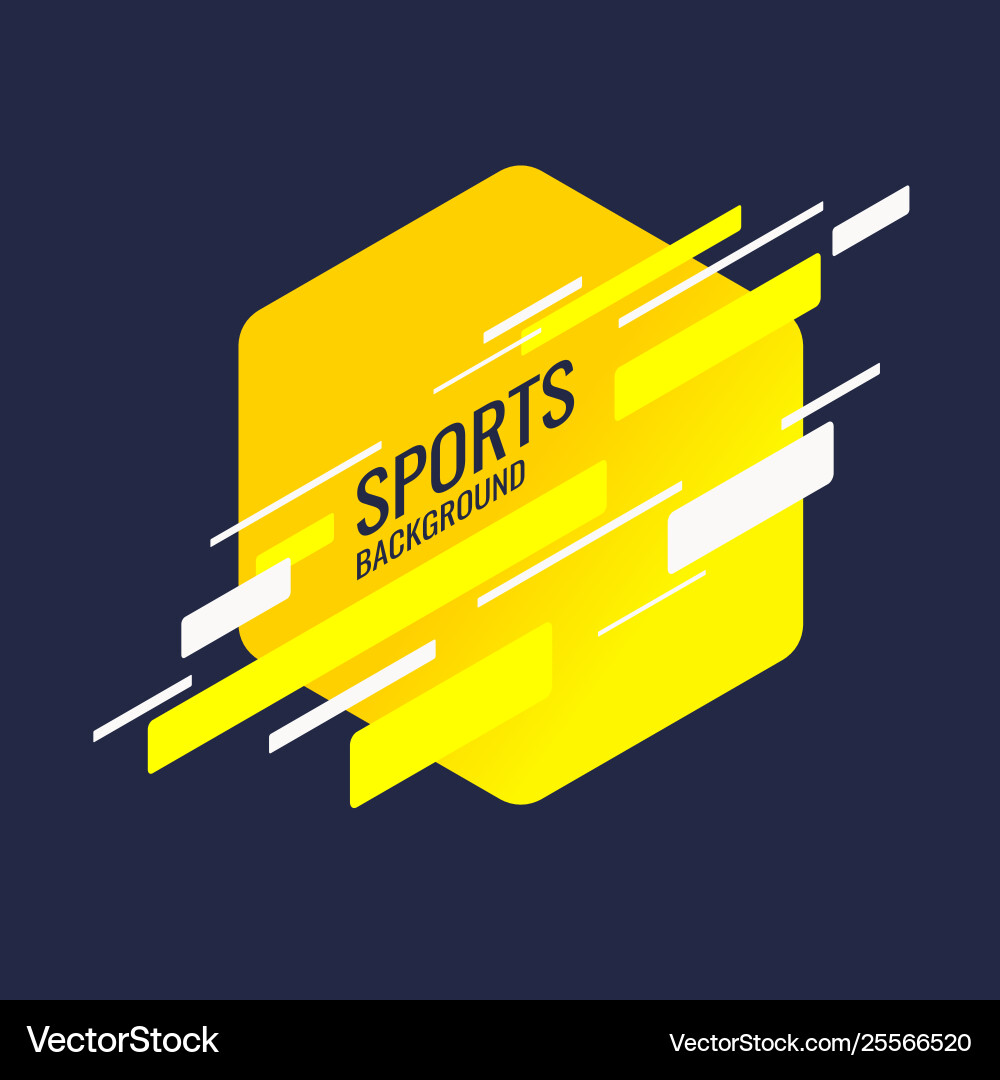 Modern colored poster for sports graphics Vector Image