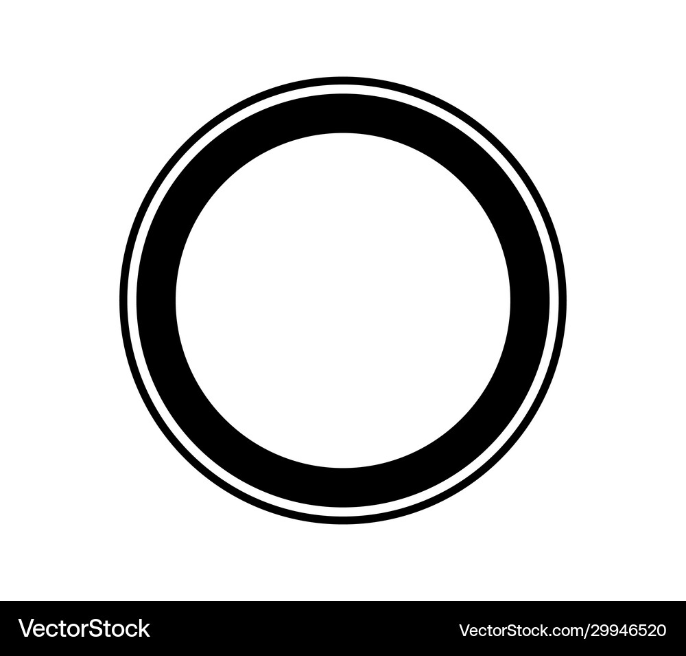 Prohibition sign icon in on white background Vector Image