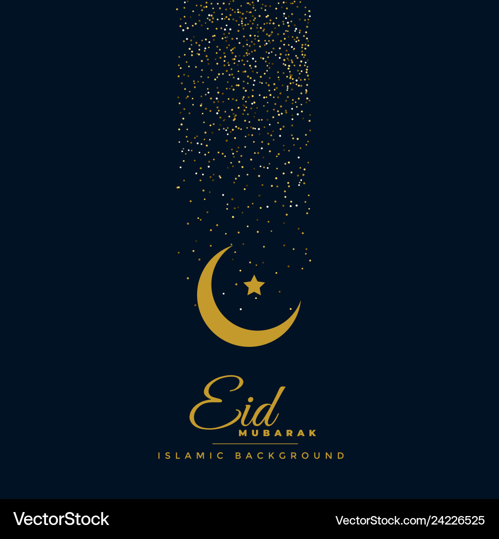 Beautiful eid festival greeting design Royalty Free Vector