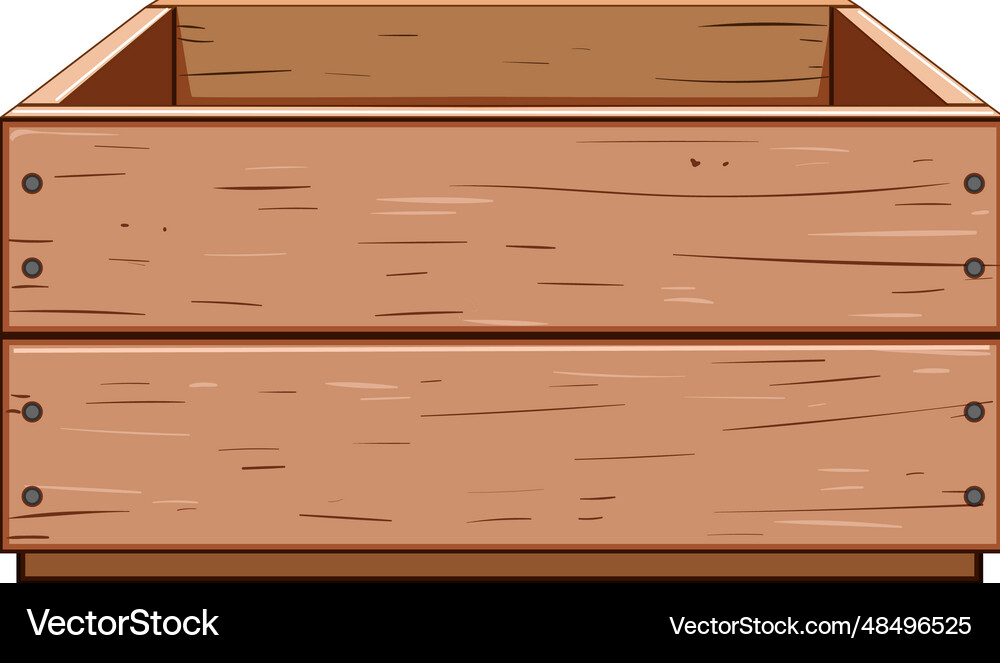 Case wooden crate cartoon Royalty Free Vector Image