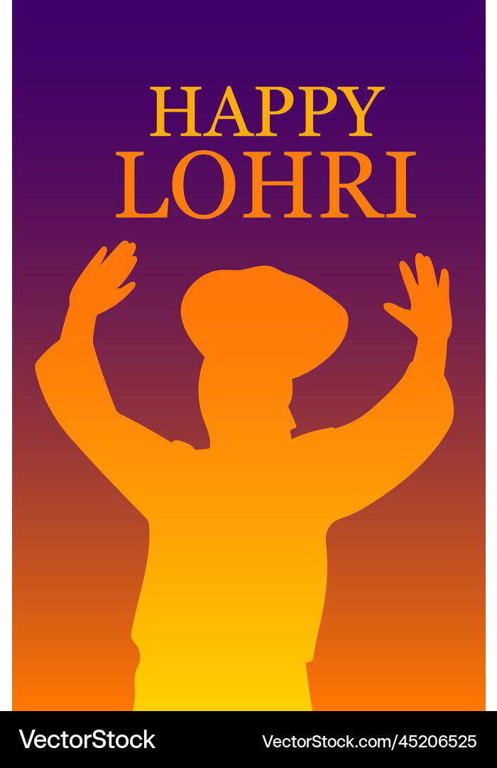 Happy lohri holiday background Royalty Free Vector Image