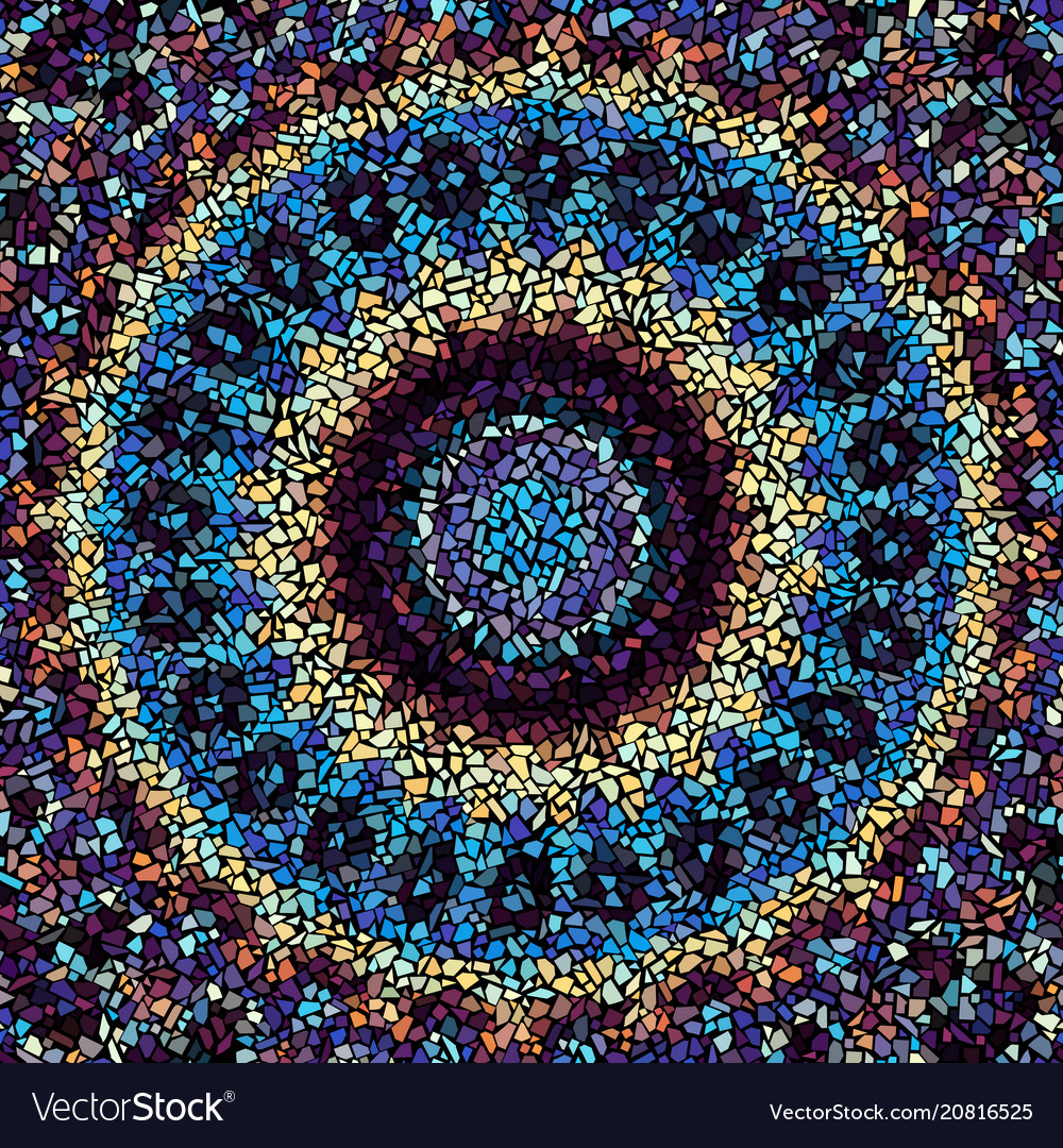 Seamless mosaic art pattern Royalty Free Vector Image