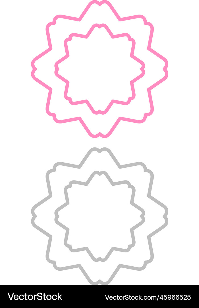 Simple flower sign symbol logo Royalty Free Vector Image