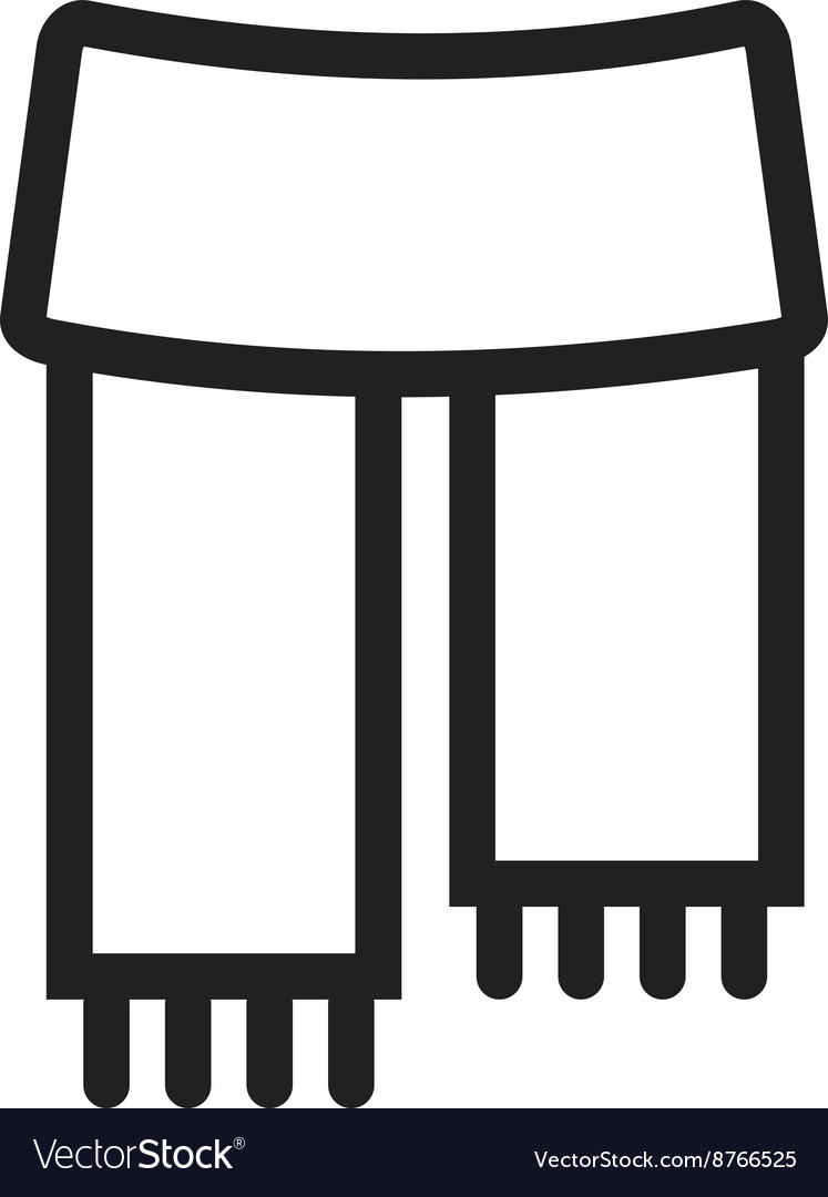 Warm scarf Royalty Free Vector Image - VectorStock