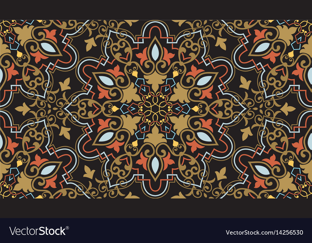 Arabesque Seamless Pattern Royalty Free Vector Image
