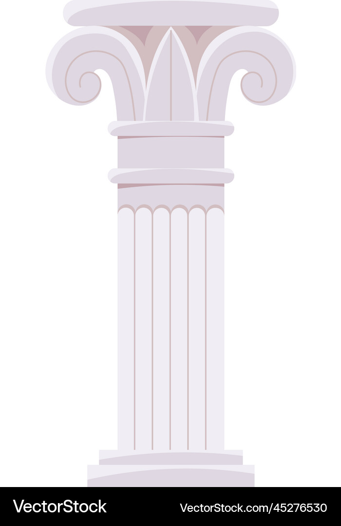 Classic column greek culture Royalty Free Vector Image