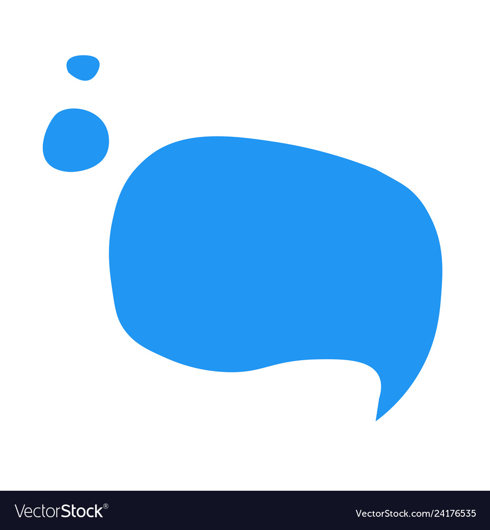 Cartoon speech bubble icon Royalty Free Vector Image