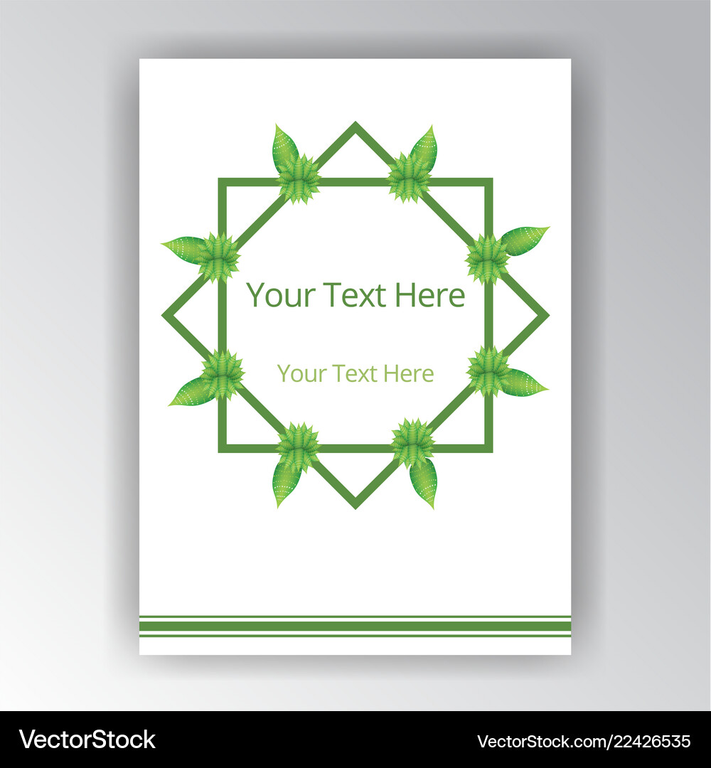 Floral geometric page decoration for web Vector Image