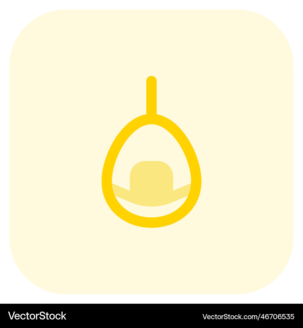 Hanging egg chair for home decor Royalty Free Vector Image