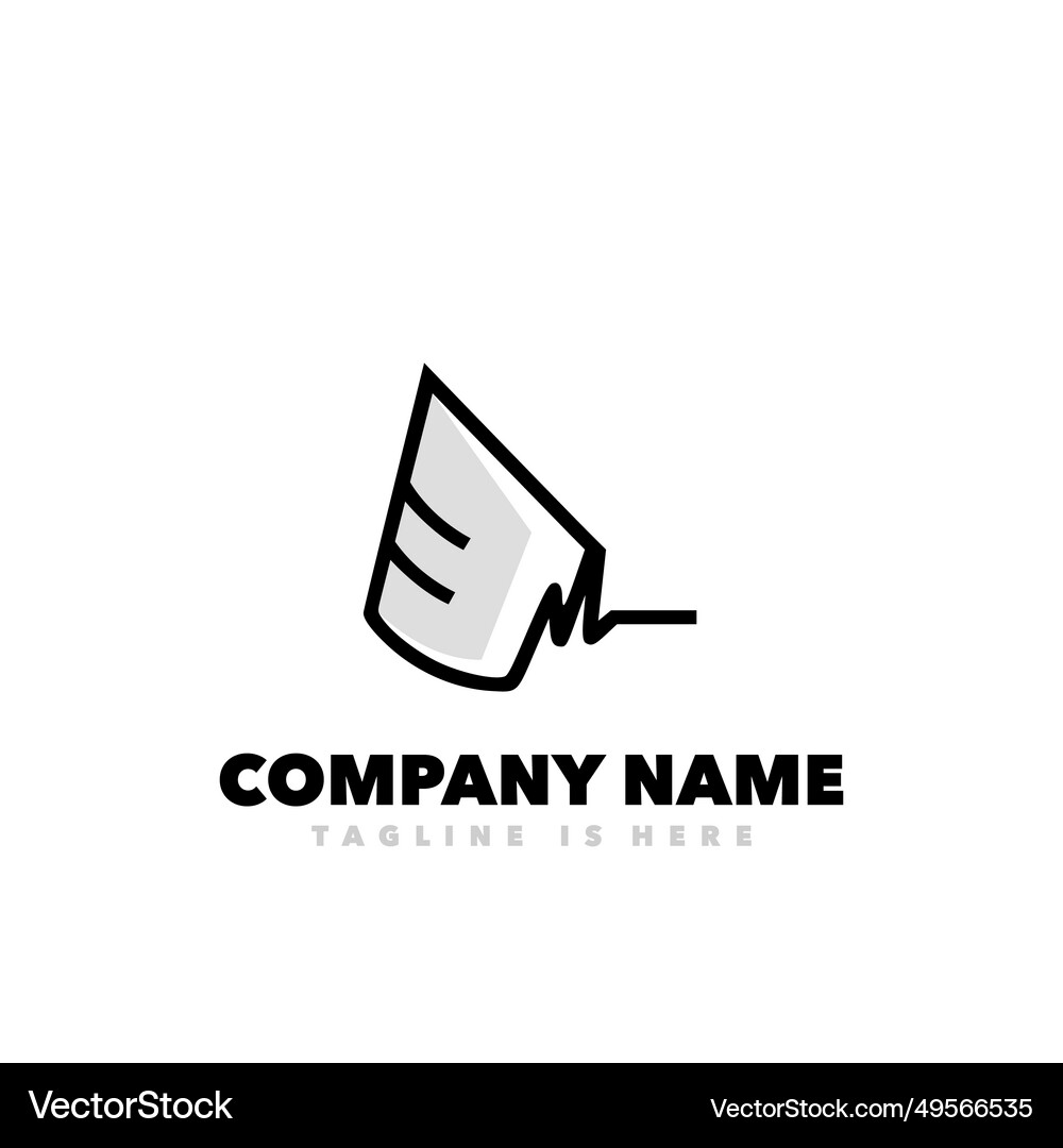 Paper medical logo Royalty Free Vector Image - VectorStock