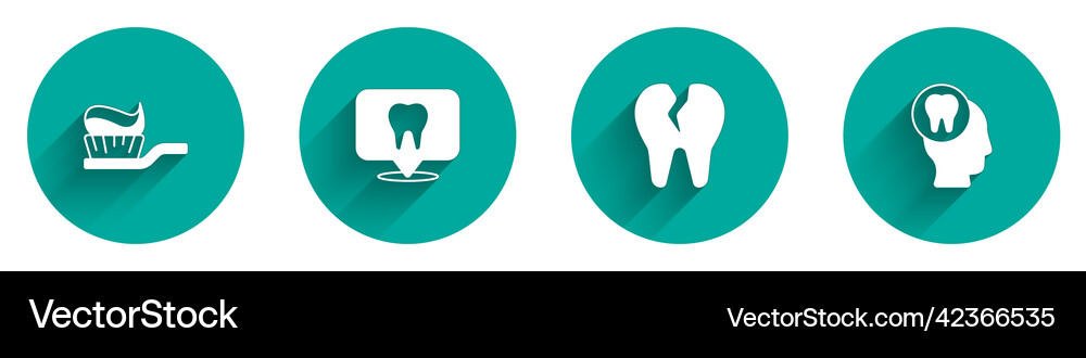 Set toothbrush with toothpaste dental clinic Vector Image