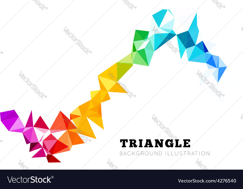Abstract triangle background Royalty Free Vector Image