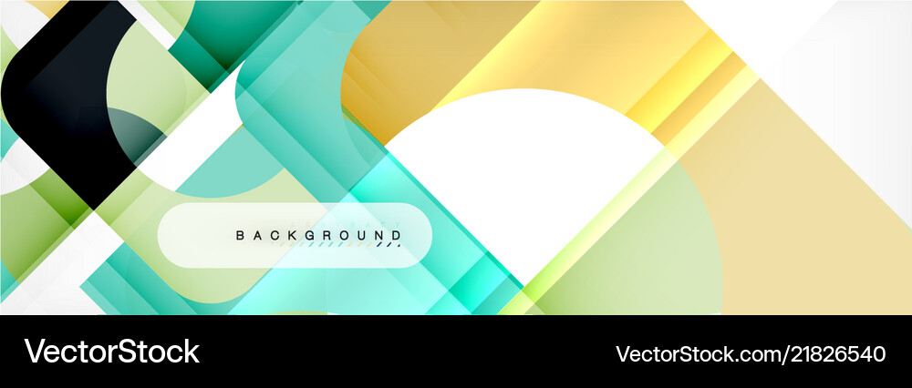 Color square shapes geometric modern abstract Vector Image