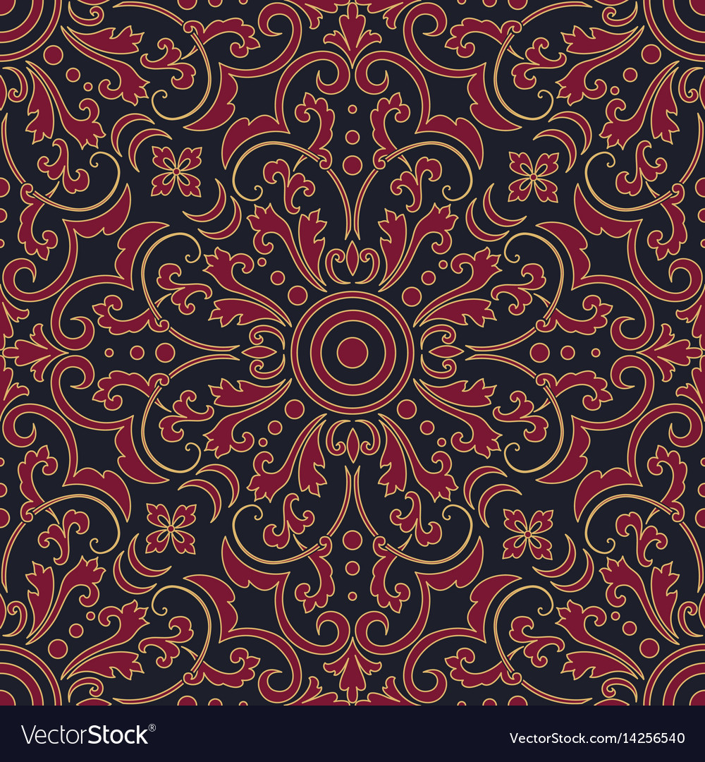 Floral seamless pattern element Royalty Free Vector Image